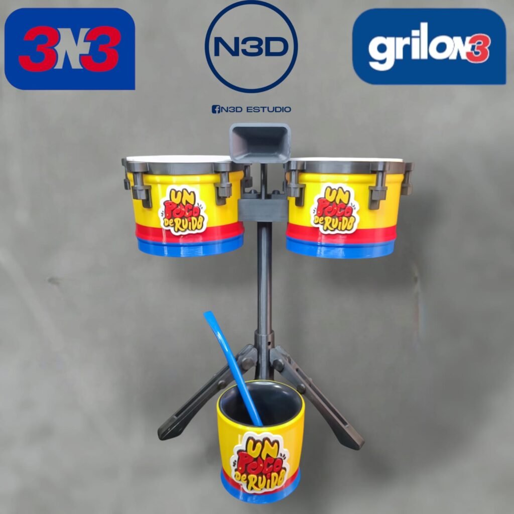 Kit de mate en forma de timbal – N3D